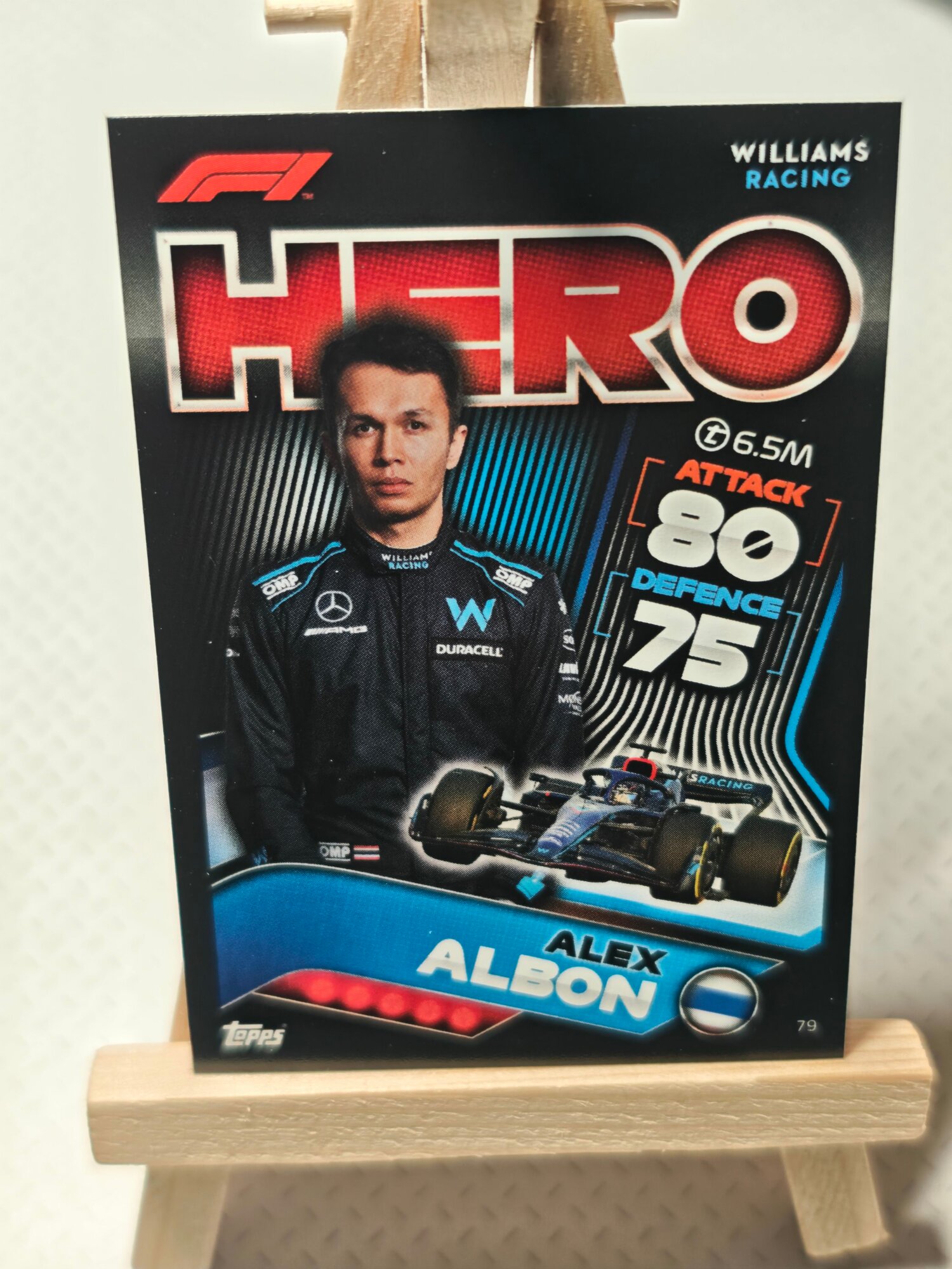 Коллекционная карточка Topps F1 2022 Turbo ATTAX Vertical, стандартное издание.