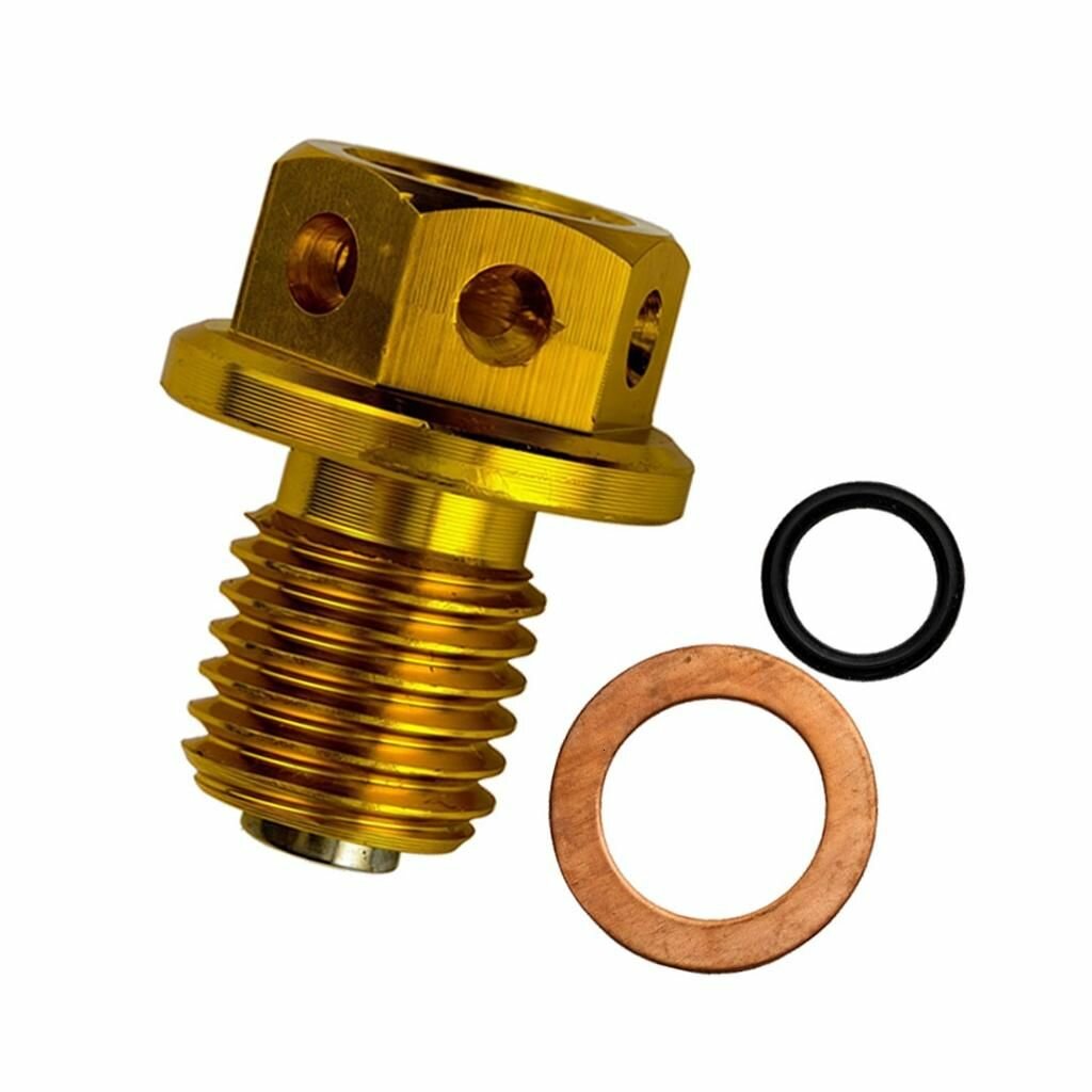 Гайка сливной пробки из термостойкого алюминия M14x1.5 с магнитным масляным болтом