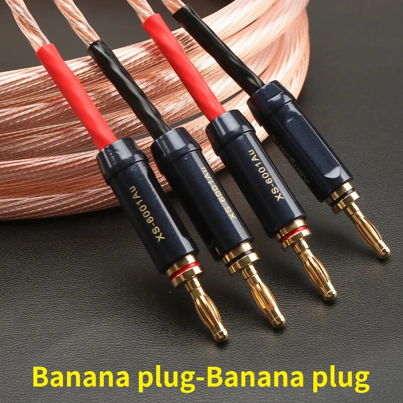Xangsane 5n OCC аудио кабель для динамиков banana plug-banana, 2 м