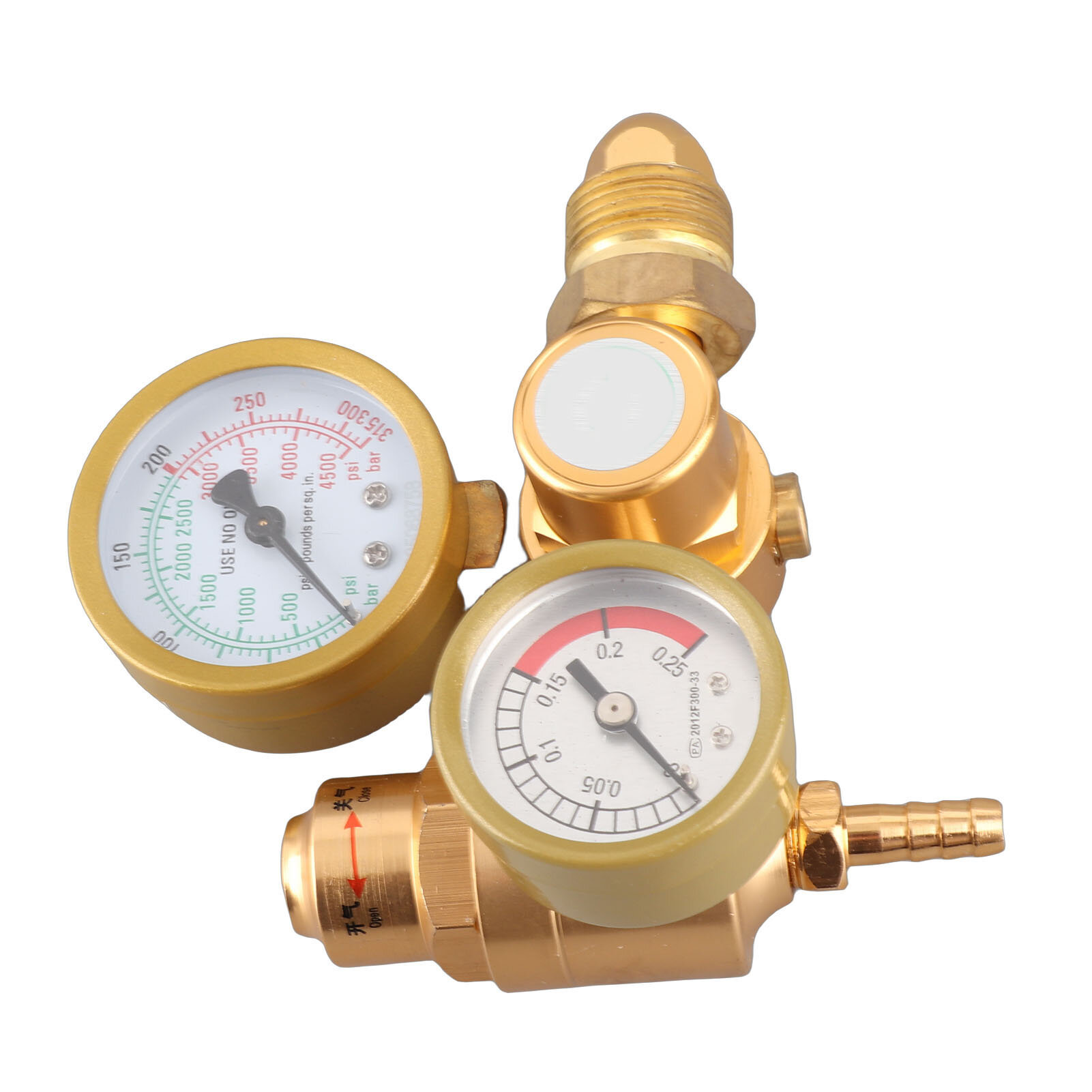 Регулятор аргона и CO2 для сварки, расходомер, 0–4500 PSI, вход CGA580 с резьбой 15/16 дюйма