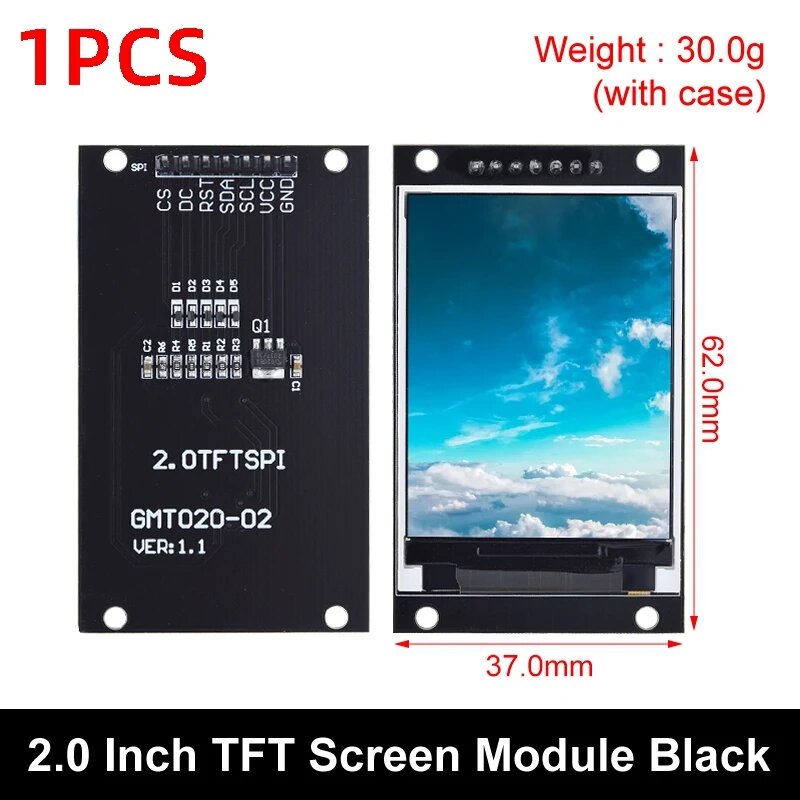 2.0" TFT экранный модуль, черный