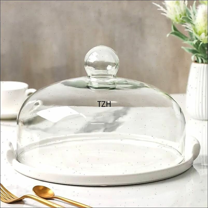 Блюдо для блинов, 1 шт, Керамика белый Красивый цвет J385 T, диаметр 26 см