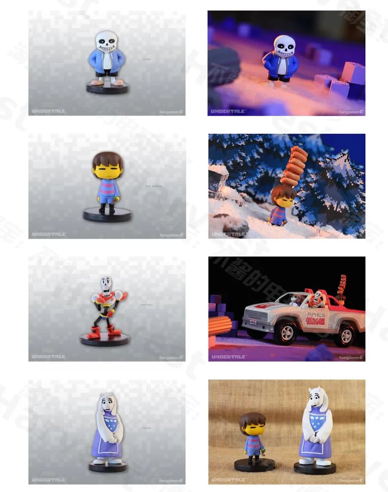 Фигурка Papyrus из игры Undertale от Fangamer, коллекционная сувенирная модель на подставке, пластик, красный цвет, 6.9 — фото 1