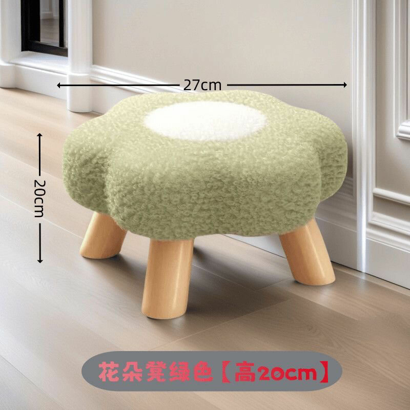 Цветочный табурет для дома, низкий табурет, интернет-знаменитость, гостиная, кофейный столик, диван, детский маленький табурет, милый табурет для обуви в спальне