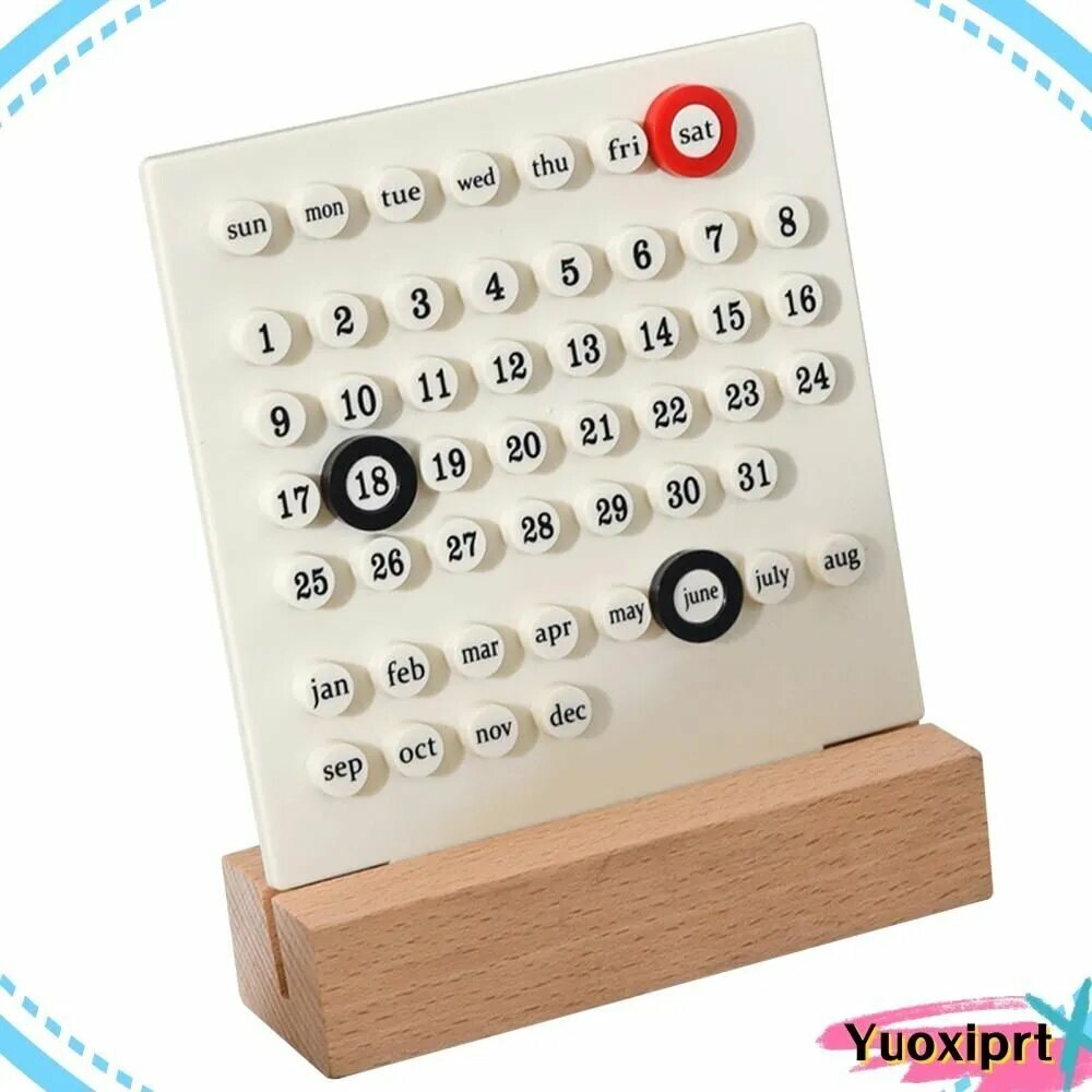 DIY деревянный календарь, ручное управление для развития планирования, для учебы дома