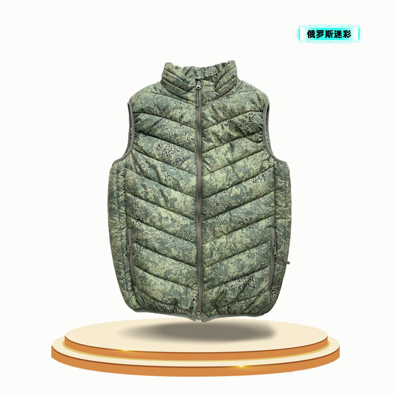 Осень-зима тактический камуфляжный утолщенный жилет, спортивная куртка, легкий хлопковый жилет для бега, термогрелка, мужская верхняя одежда