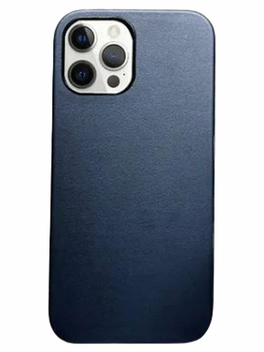Чехол на iPhone 13, Noble кожаный, синий