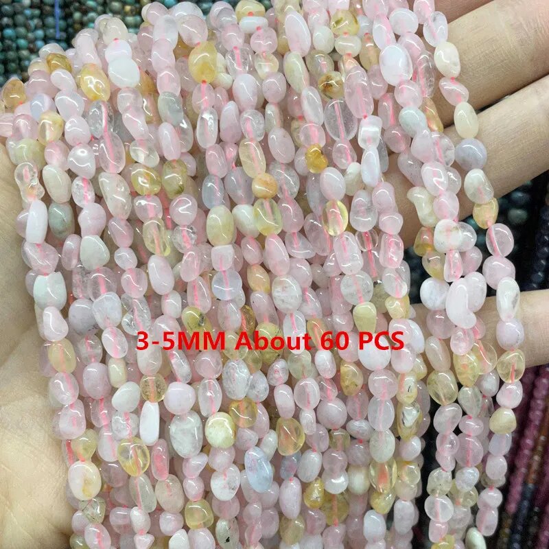 Бусины из натурального камня морганит, агат, халцедон SYSRXLR