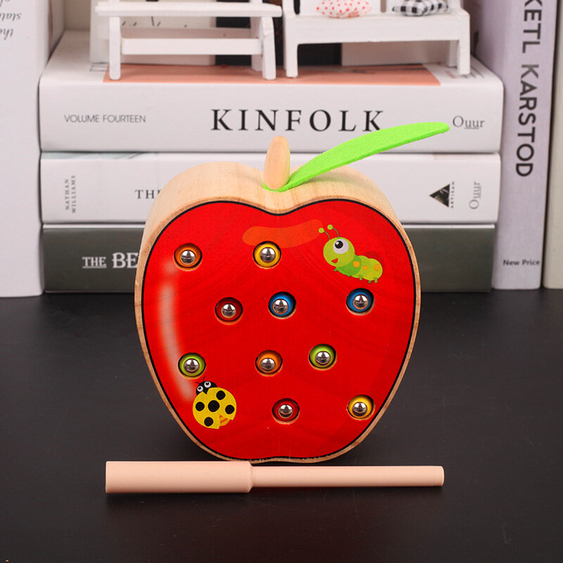 2026 Новейшая детская игрушка Магнитная игра в ловлю Гусеница 2 Монтессори Раннее образование Обучающая игрушка для детей в возрасте 1-3 с половиной года