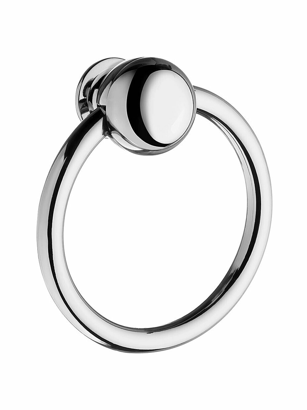Ручка кольцо мебельная, Glossy Chrome глянцевый хром, Турция