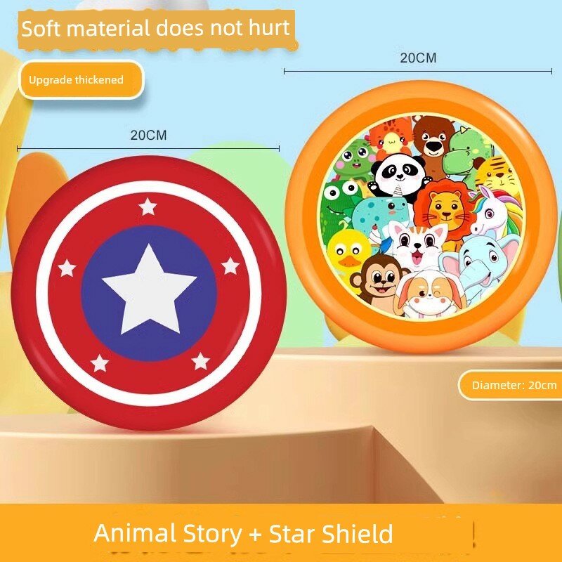 Детский мягкий фрисби для обеспечения безопасности, интерактивная игра для родителей и детей на открытом воздухе,