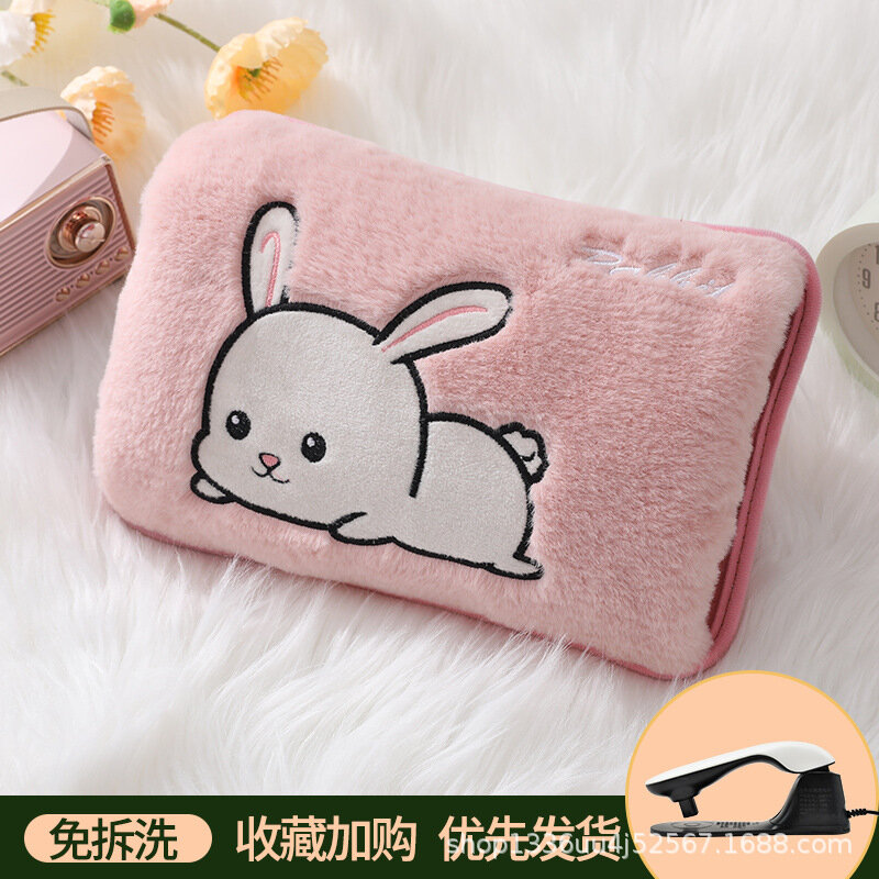 2025 Горячая бутылка с водой, перезаряжаемая, взрывобезопасная, теплая водяная сумка, национальный стандарт, мультяшный плюшевый милый грелка для рук, сумка для грелки, теплая для ребенка