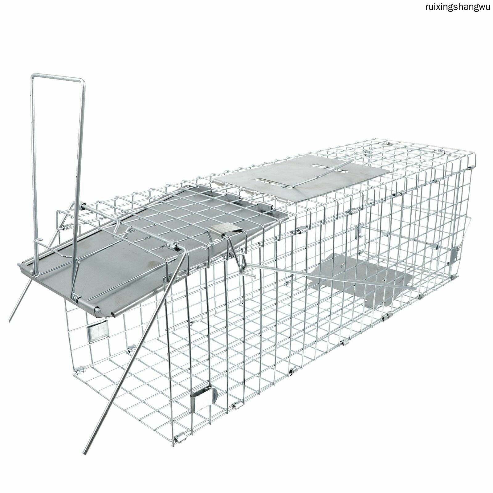 Универсальная ловушка для диких животных, легкая в использовании, размер 60X18CM, серебристый цвет