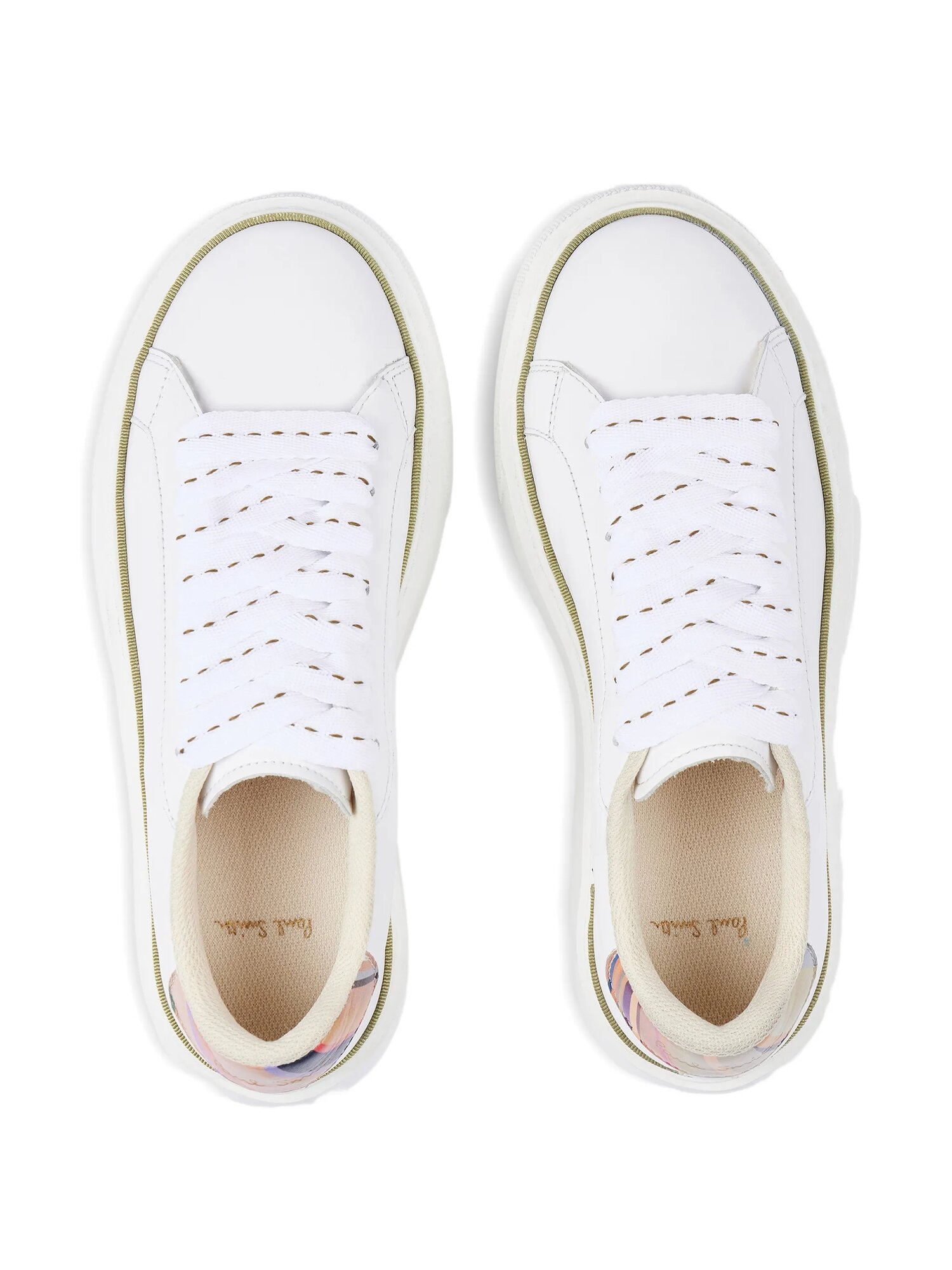 Кроссовки Paul Smith Platform striped sneakers, размер 39, белый — фото 1