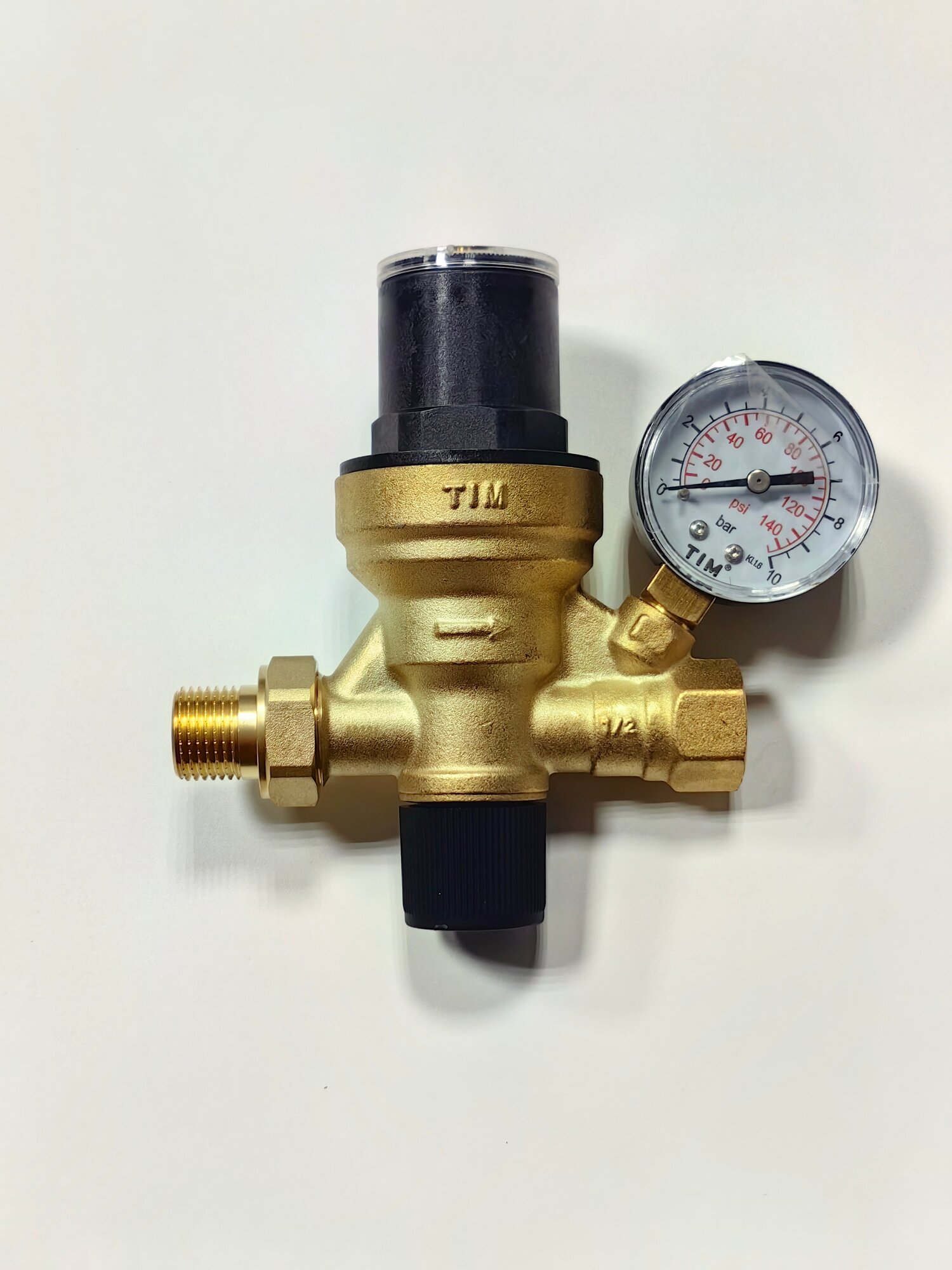 Клапан автоматической подпитки с манометром TIM AF0206A, для стабильной работы системы отопления