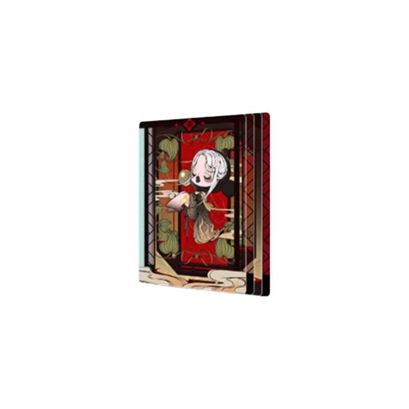 Коллекционные карточки унисекс POP MART Skullpanda The Mirage The Puppetry Art Mystery Boxes, Confirmed-Rib (Open)