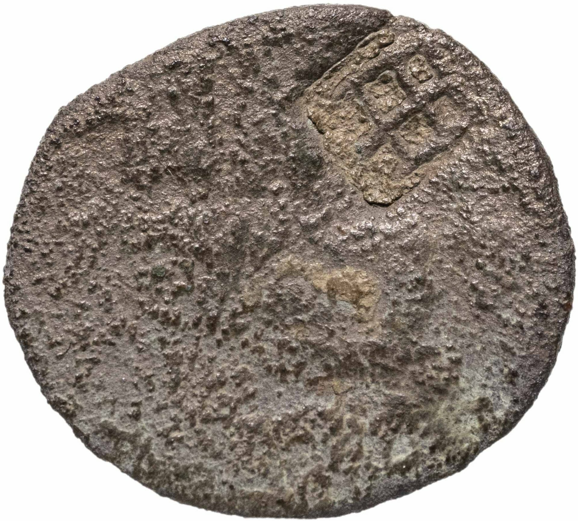 Анонимный недатированный пул Чекан Крыма Генуэзский надчекан " портал" , Медь, в сохранности F