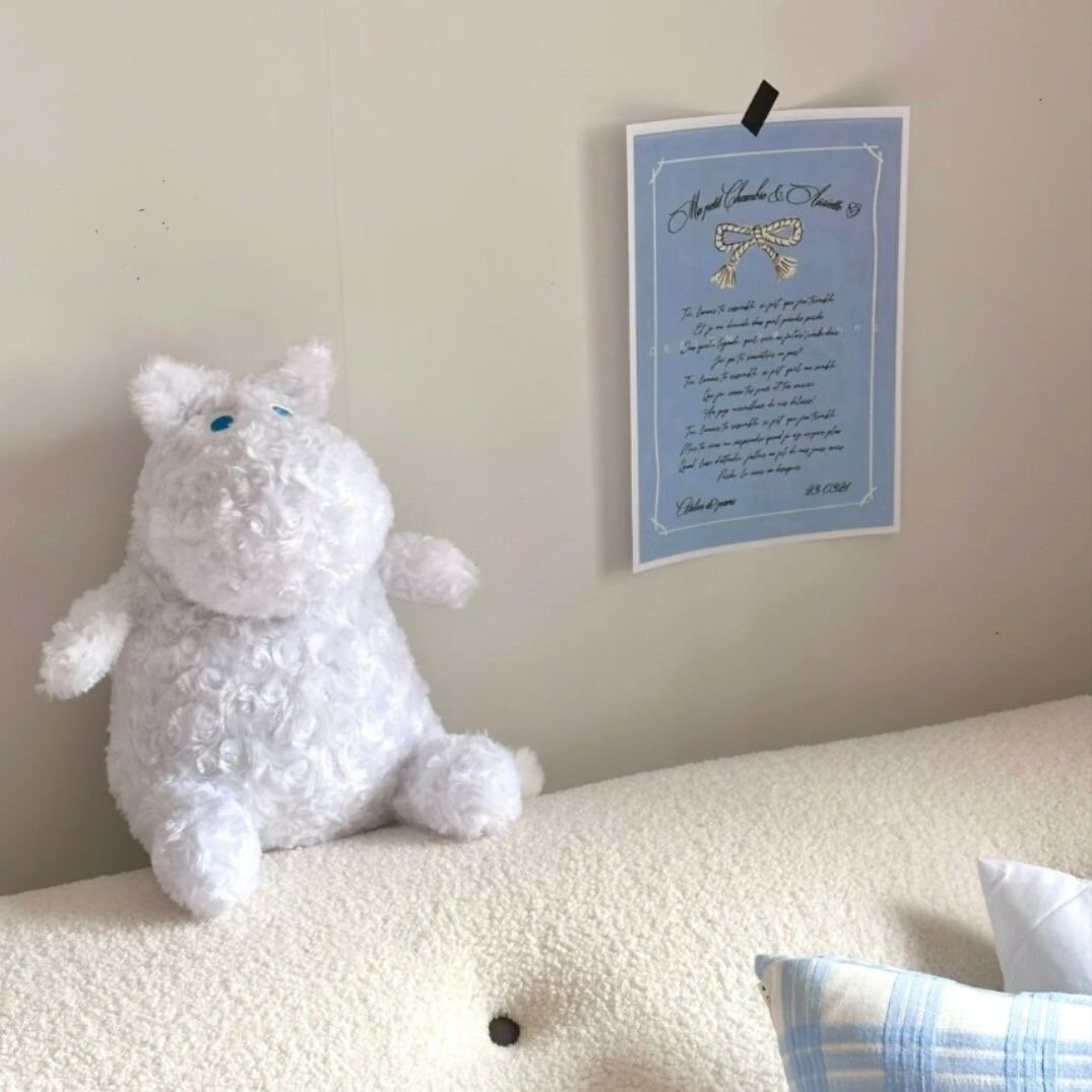 Moomin Мягкая игрушка Муми-тролль 30CM Милая кукла бегемотик в подарок для девочек（INS, дети это очень любят）