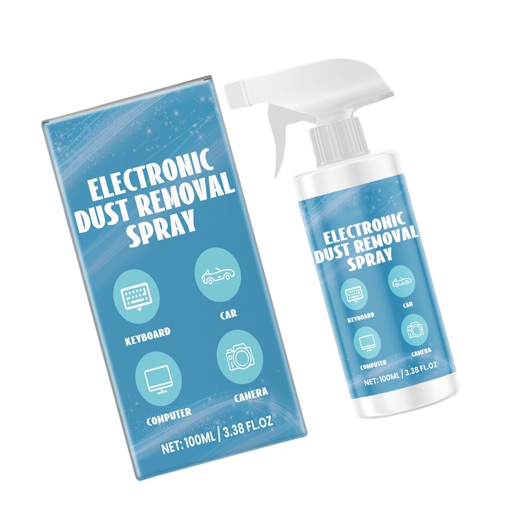 1 флакон 100 мл электронного спрея для удаления пыли