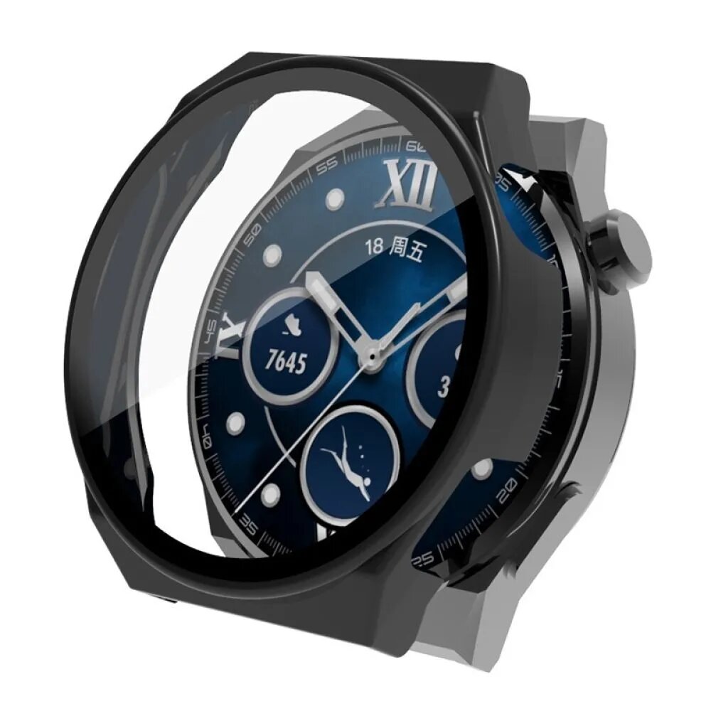 PC + закаленное стекло чехол для часов Для Huawei Watch GT 3 Pro 46 мм с противоударными свойствами прозрачный