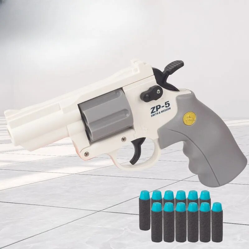 Игрушечный револьвер ZP-5 с мягкими пулями