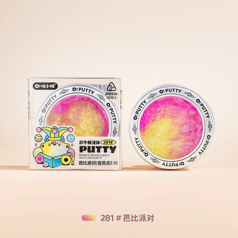 Ослим Маленький Слайм, Жидкий Стеклянный Клей, Детская Игрушка для Снятия Стресса, Пружинящая Грязь, Кристаллическая Грязь, Версия с Изменением Цвета