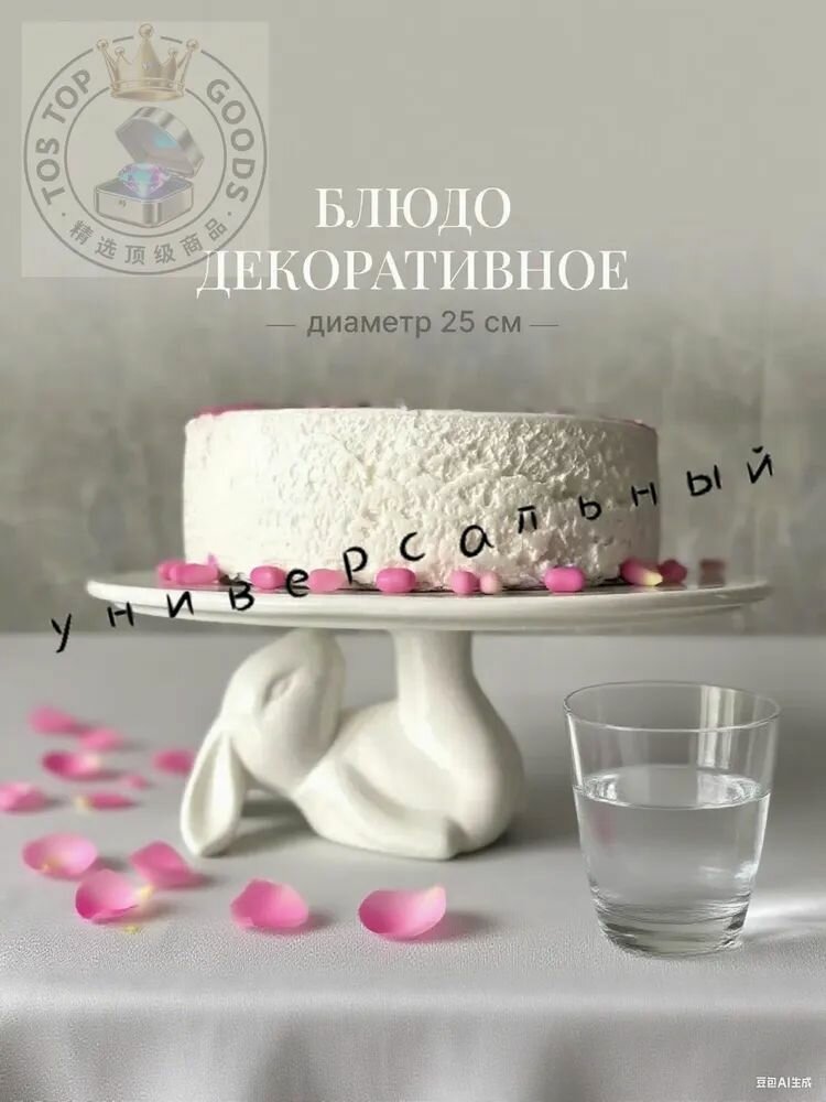 Блюдо сервировочное, 1 шт, Фарфор Цвет товара