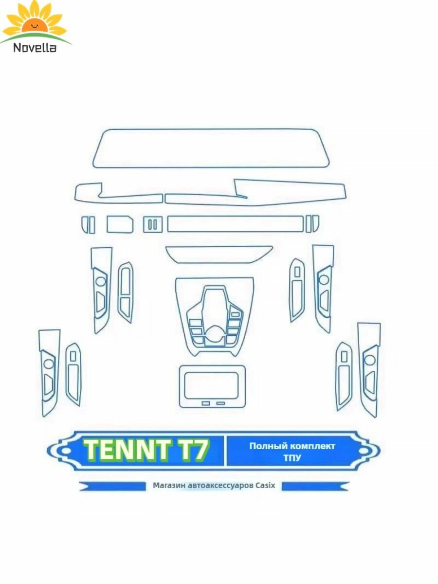 TENET T7 ащитная пленка TPU для салонов автомобилей, TENET T7 Автозапчасти