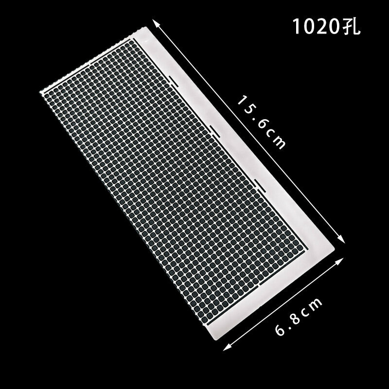 Линейка для алмазной живописи, инструмент для вышивки крестом, линейка для точечного сверления, наклейка для алмазной вышивки, инструмент для точечного сверления, стальная линейка на 1020 отверстий