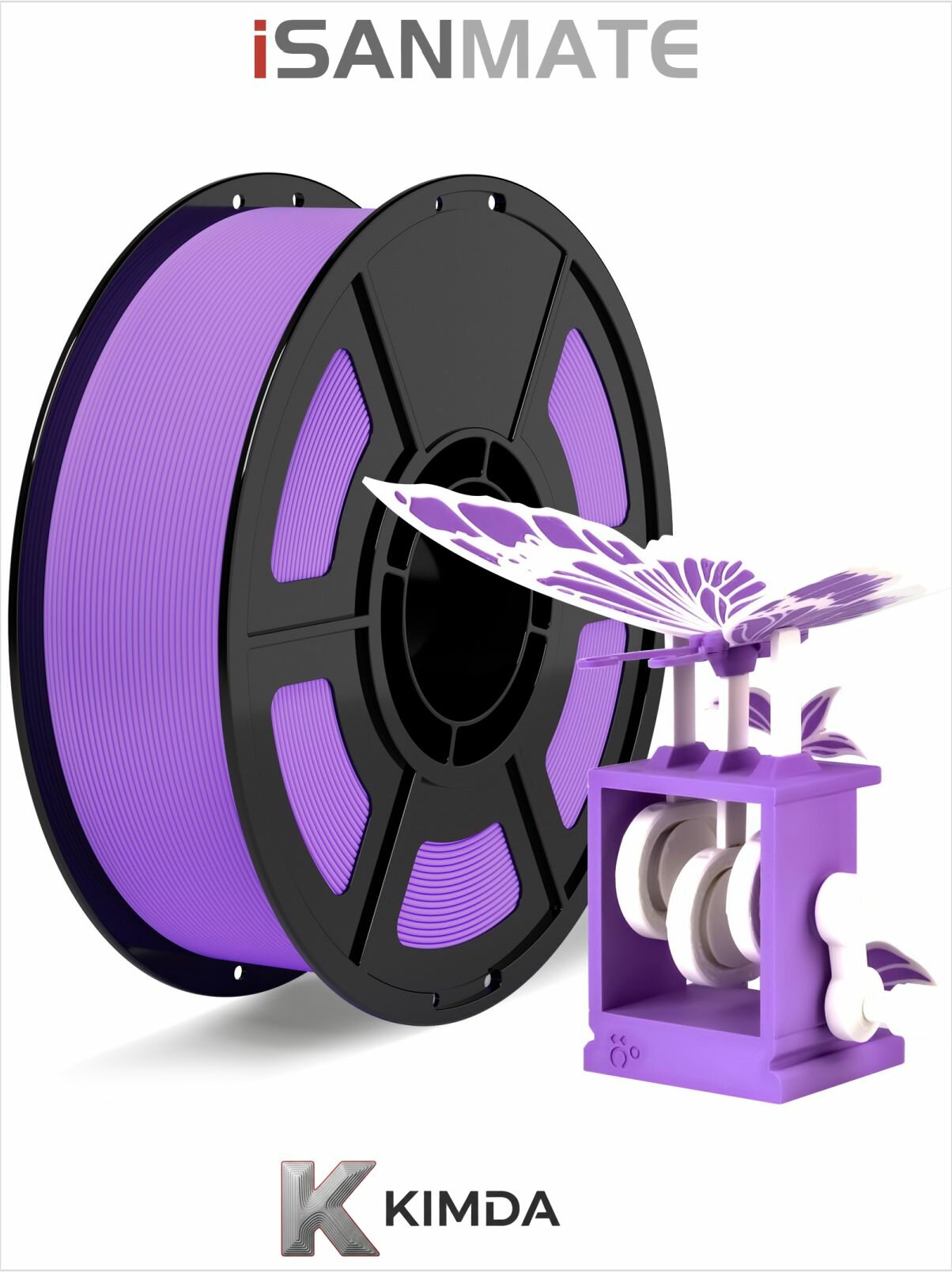 3D-пластик iSANMATE PLA i6 Mate, матовая серия, лавандовый цвет, 1 кг, диаметр 1,75 мм