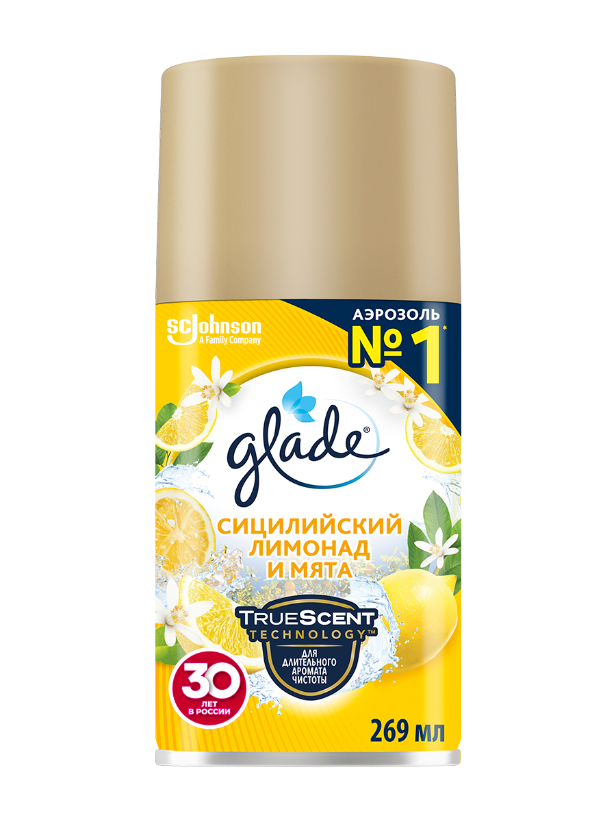 Glade Automatic см. баллон Сицилийский лимонад и мята269мл