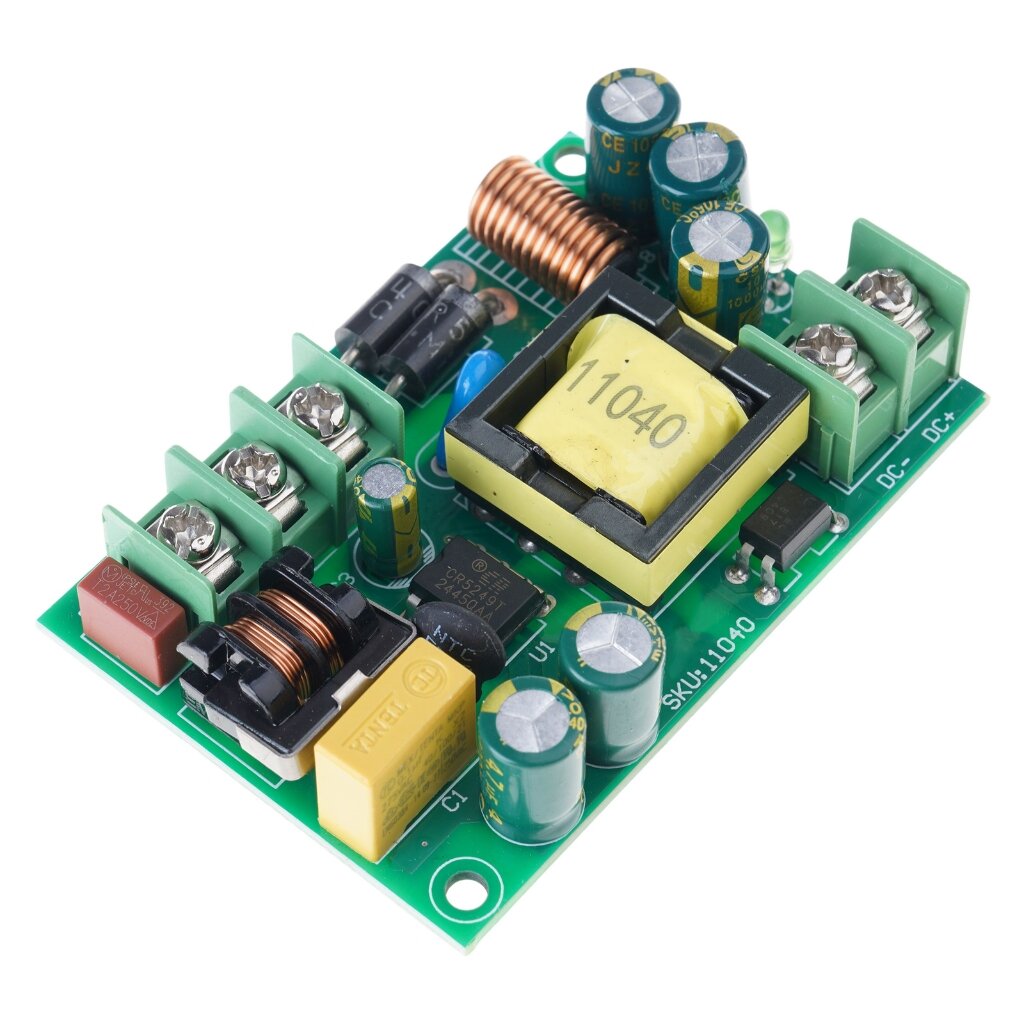 Высокоэффективная Плата Питания От 220 В до 5 В постоянного тока 3A Для Электронных Устройств Со Стабильным Низким Напряжением