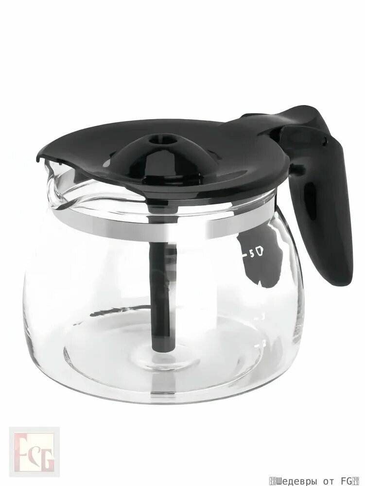 Кофеварка Стеклянная чашка для кофемашин Philips HD7431/7432/7433/7434, прозрачный, черный