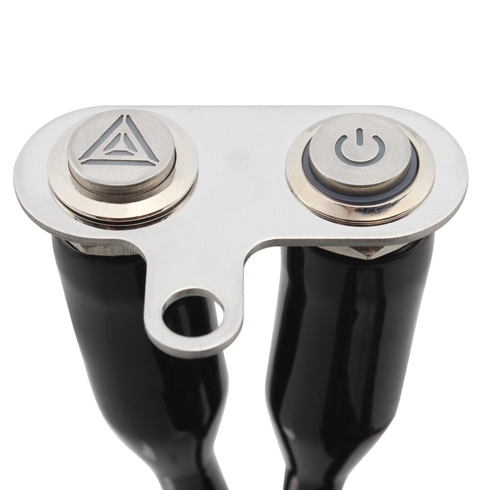 Светодиодный переключатель аварийной сигнализации 12В для мотоцикла, скутера и квадроцикла — кнопка ВКЛ/выкл с синим LED