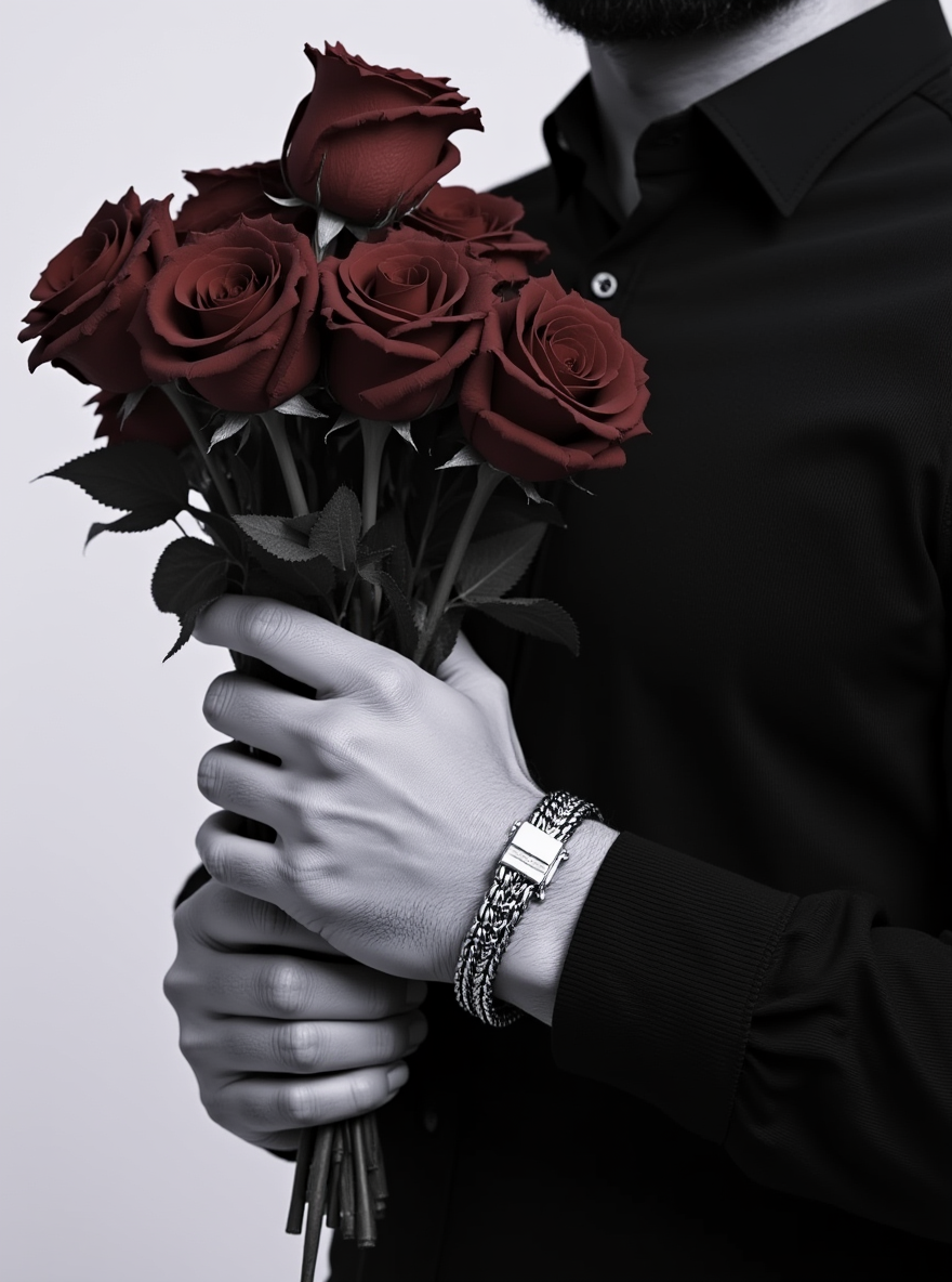 Браслет-цепочка, серебро, 925 проба, чернение, оксидирование