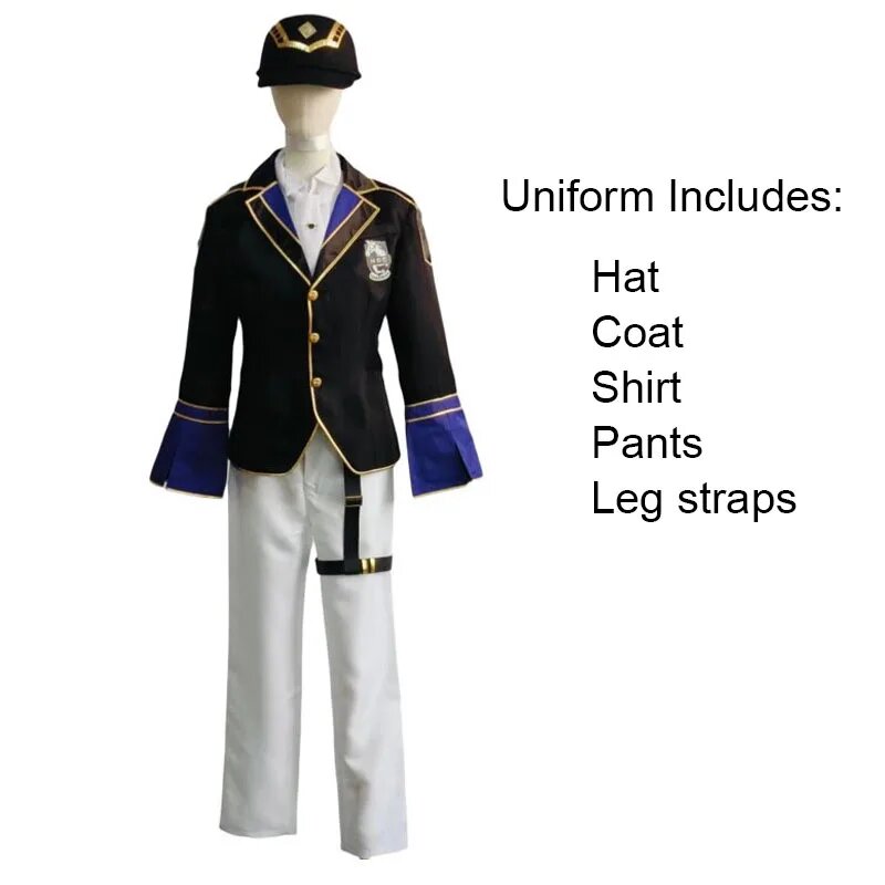 Diasomnia Серебряный Косплей костюм Twisted Wonderland NRC XL, Equestrian uniform, Women Size