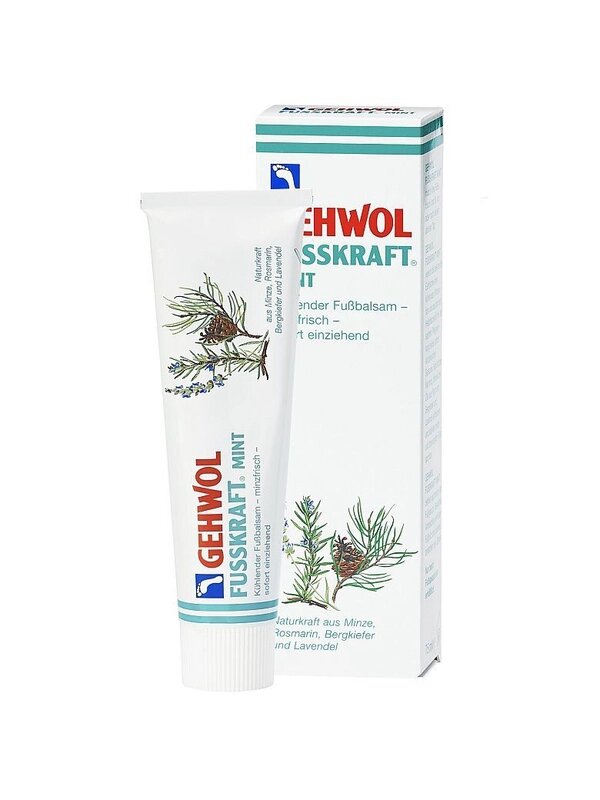 Gehwol Fusskraft Mint Мятный охлаждающий бальзам, 75 мл