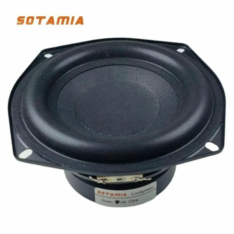Эксклюзивный низкочастотный динамик SOTAMIA 5,25 дюймов для домашнего Hi Fi аудио, мощность 50 Вт и сопротивление 4 Ом, предназначен для сборки премиум систем супербас