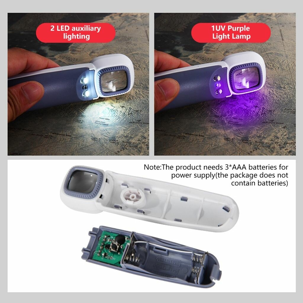 Ручная лупа с LED — фото 1