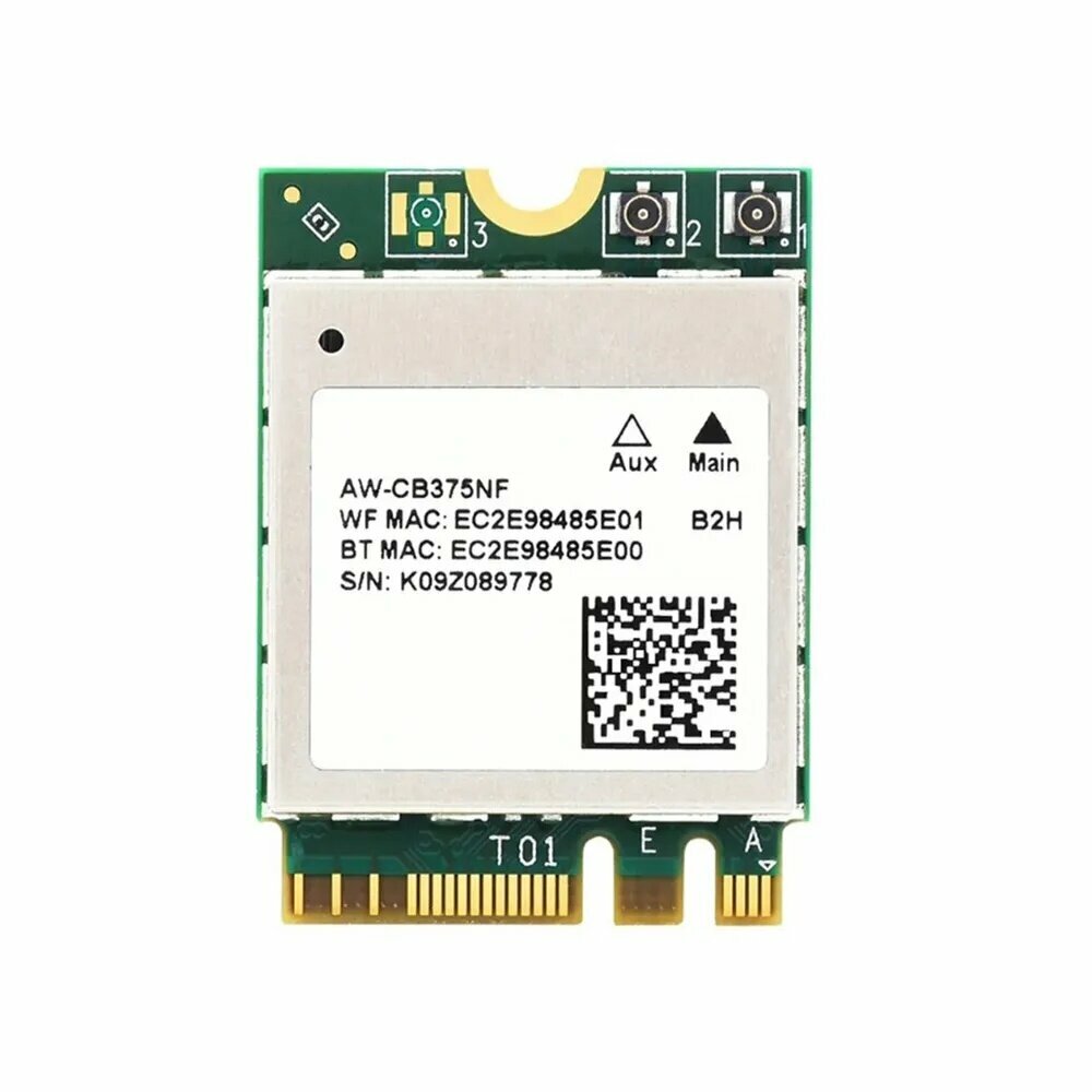 Двухдиапазонная беспроводная сетевая карта AW-CB375NF, двухдиапазонная Wi-Fi 2,4G/5 ГГц, ядро RTL8822CE-CG, Bluetooth 5.0, поддержка BLE NX