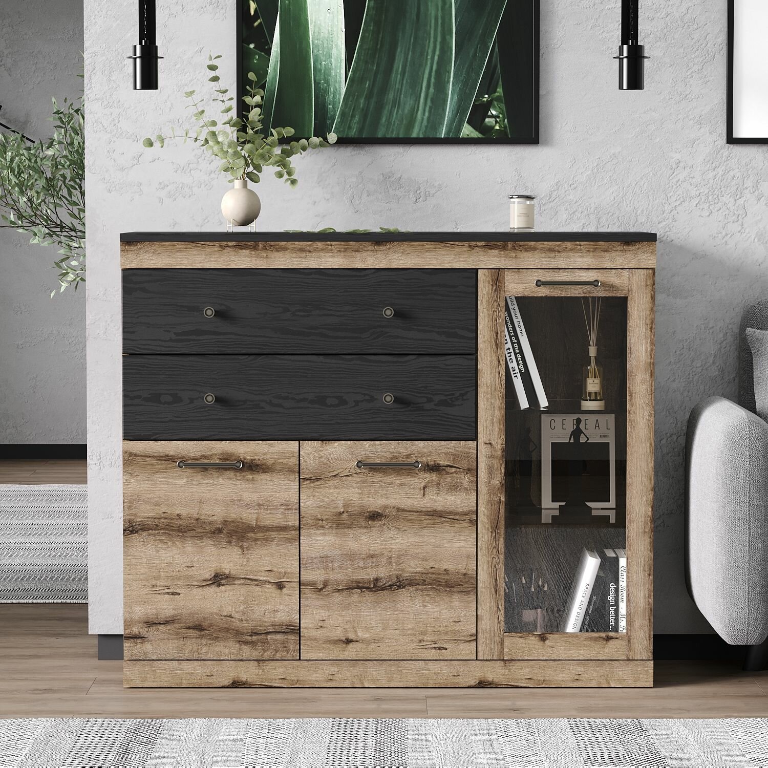 Тумба-витрина Jagger 1V2D2S