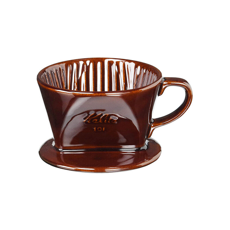 Японская керамическая фильтровальная чашка KALITA для ручного заваривания, веерообразная, 101/102, трехотверстная чашка для капельного кофе