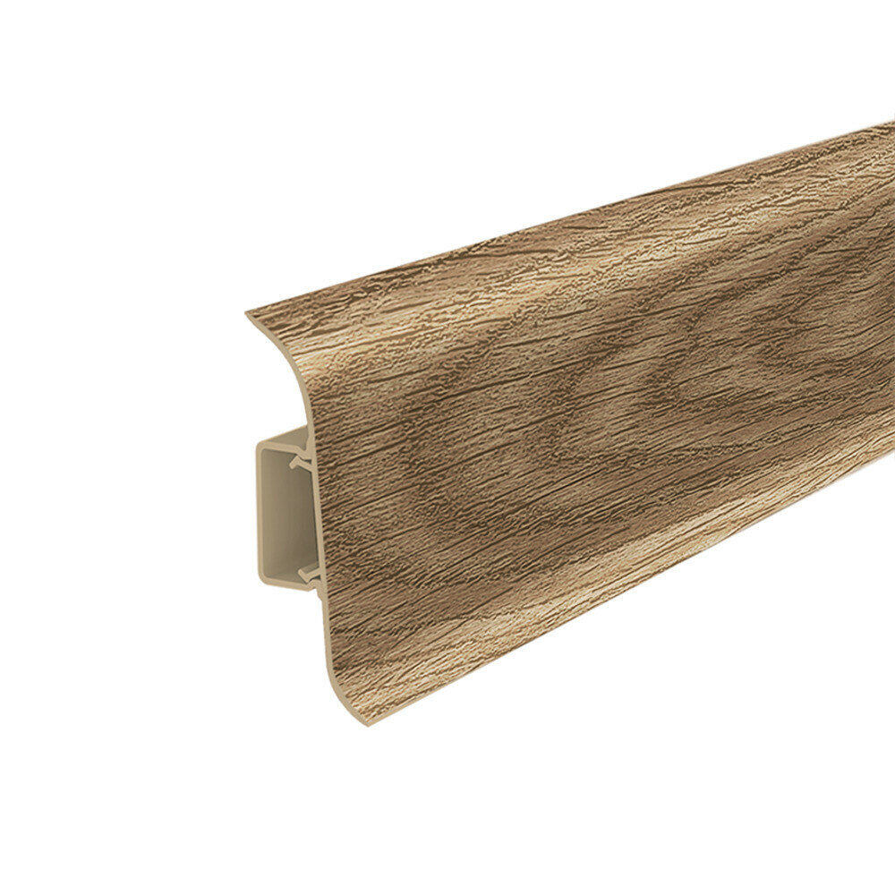 Плинтус ПВХ напольный Идеал Классик 55 мм падук 2200 мм