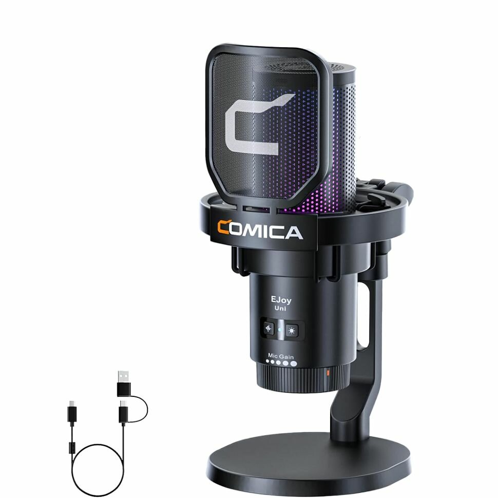 Микрофон Comica EJoy Uni (D) проводной Чёрный