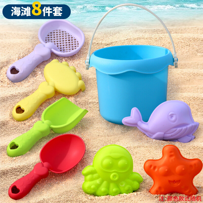 Новый набор пляжных игрушек полный набор песочных лопат для копания Набор пляжных ведер, 37 шт.