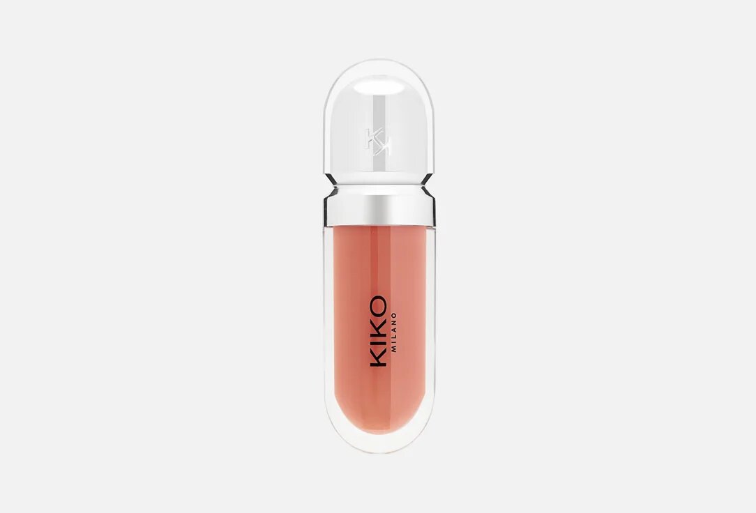 Увлажняющий блеск для губ KIKO MILANO 3D hydra lipgloss, оттенок 08, Natural Rosewood, 6.5 мл