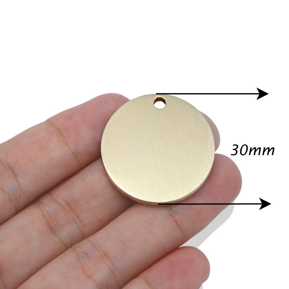 Латунные диски для гравировки 10 шт
