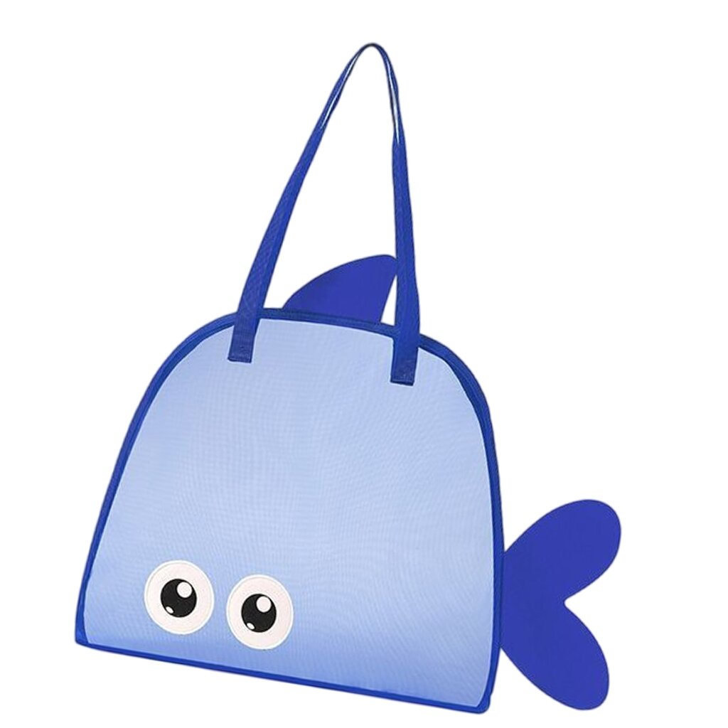 Сумка для хранения детских пляжных игрушек сетчатая сумка для пляжной сумки на открытом воздухе-синий