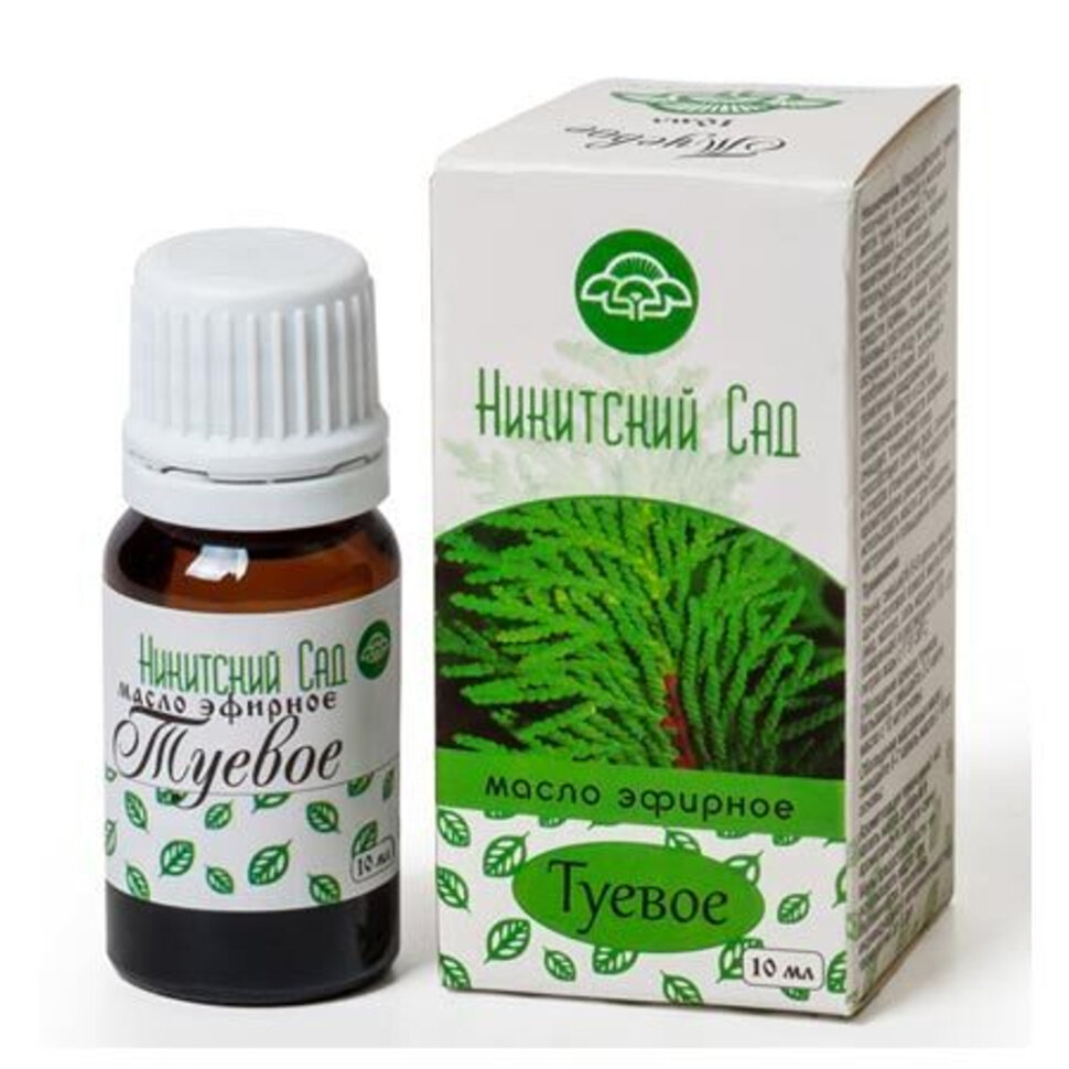 Эфирное масло Туевое натуральное из туи западной крымской антисептическое тонизирующее 10 мл