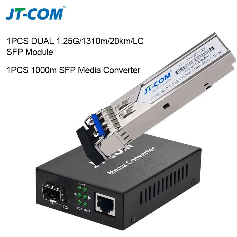 Оптоволоконный медиаконвертер JT-F8211GW-F Combination 2